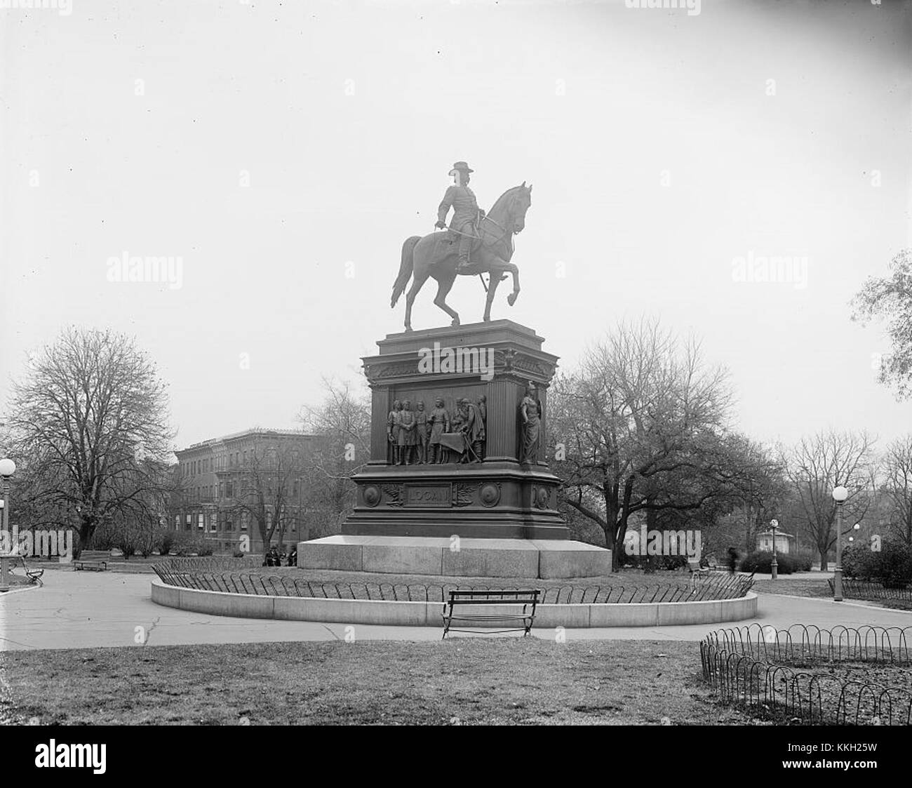 Logan Statue 30403v Stock Photo - Alamy