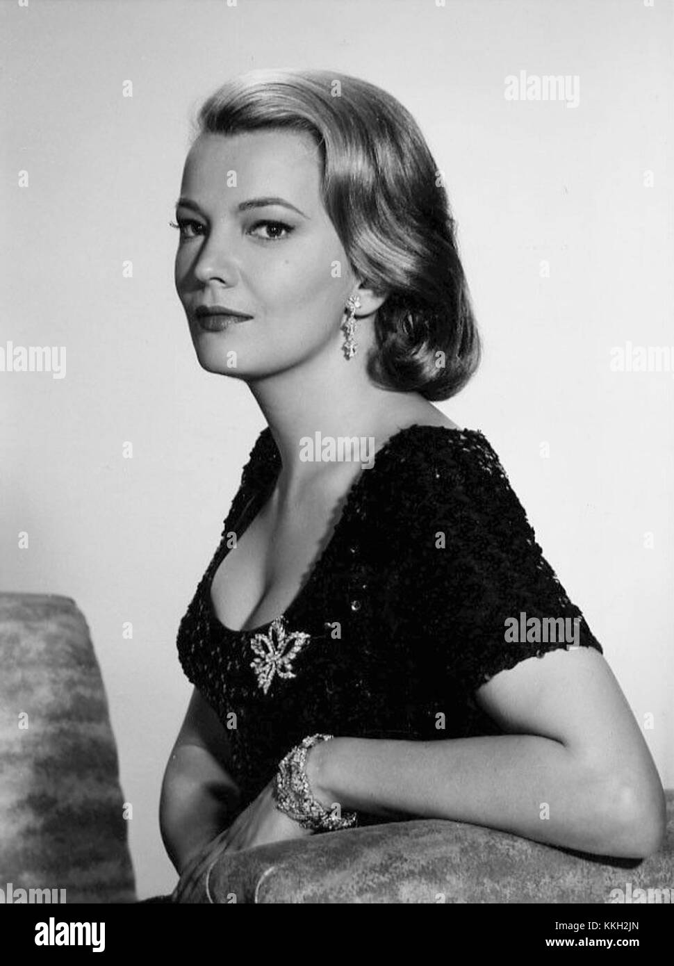 A portrait of Gina Rowlands from 1964, showcasing her early career ...