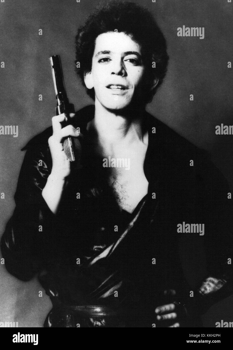 This 1977 image of Lou Reed captures the iconic rock musician known for ...
