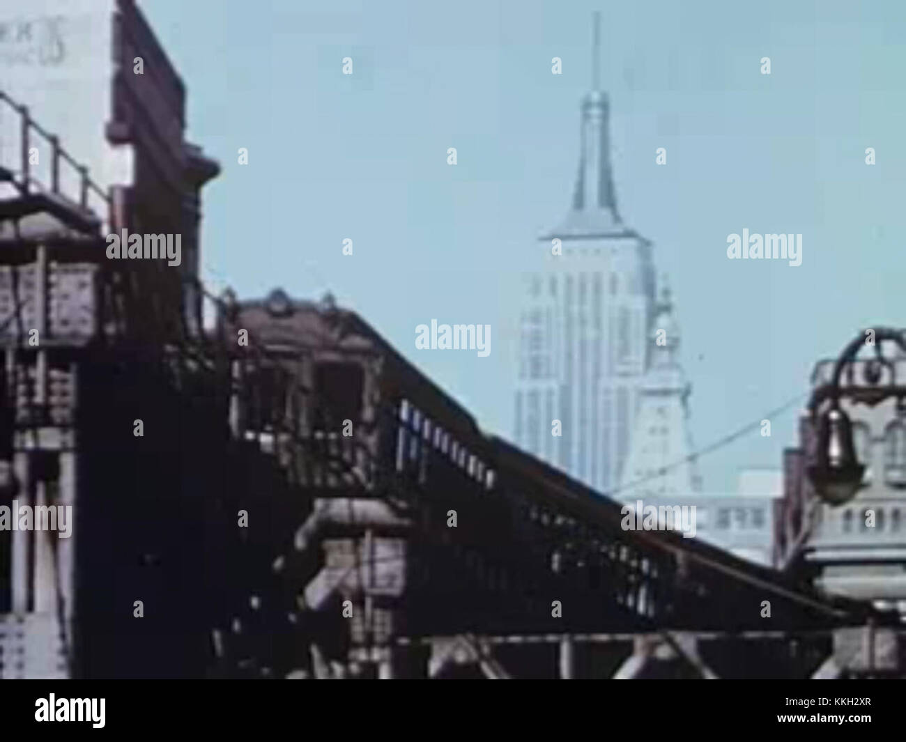 The Third Avenue El, a historic elevated railway in New York City, was ...