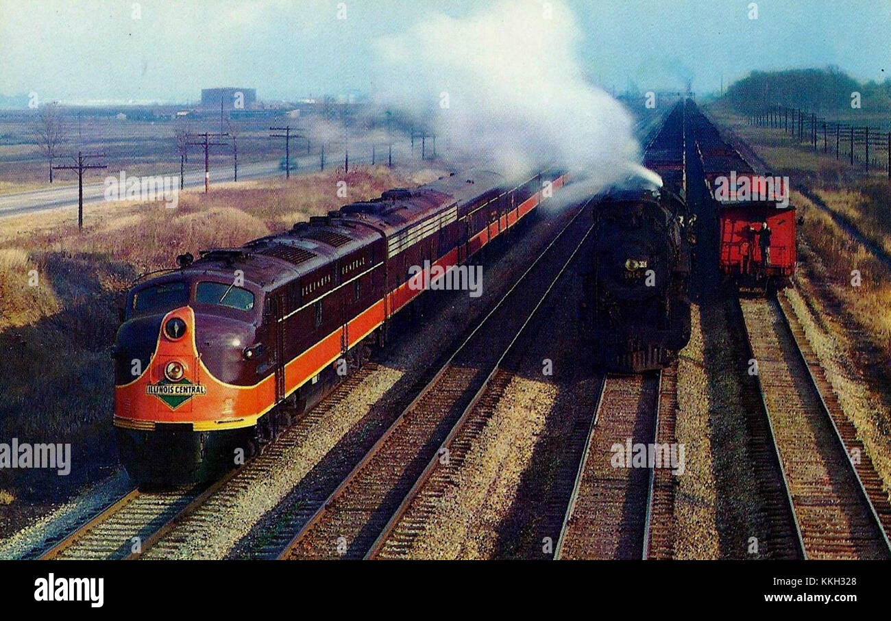 The Illinois Central Railroad Panama Limited was a popular passenger ...