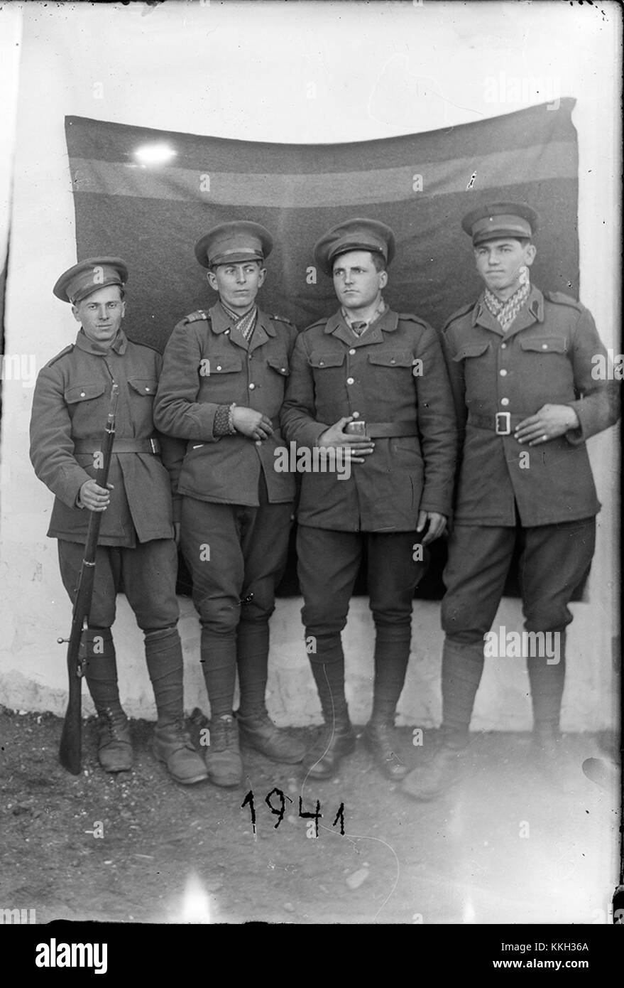 A historical photograph featuring soldiers on April 6, 1941 ...