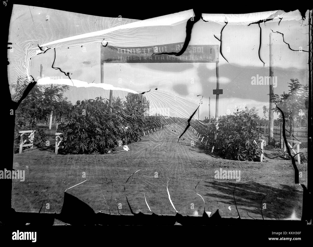 This image depicts a blocked entryway at the Ministry of War ...