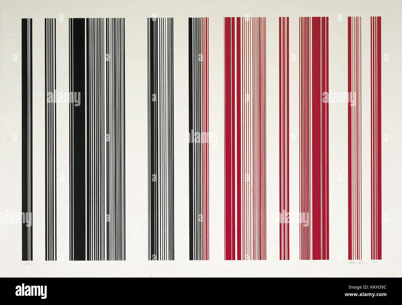 'Night Rider' by Gene Davis is an abstract painting known for its ...