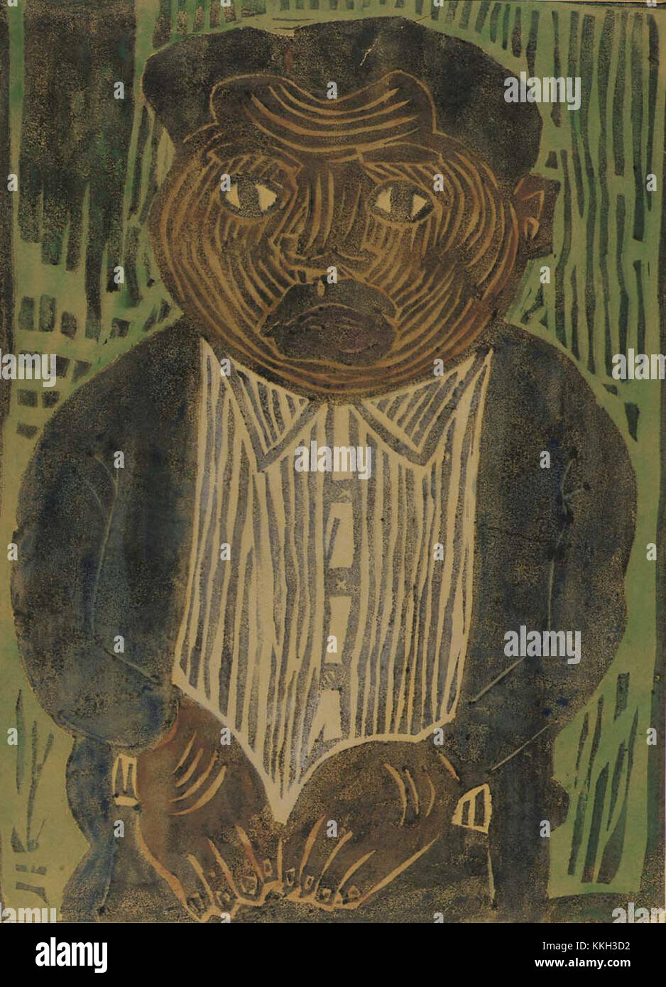 'Lame Man' is a powerful painting by William H. Johnson, created in the ...