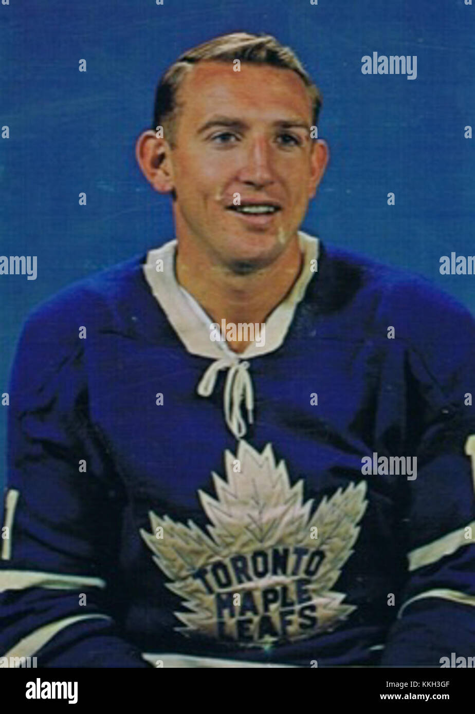 An advertisement featuring Bob Nevin, a professional hockey player ...