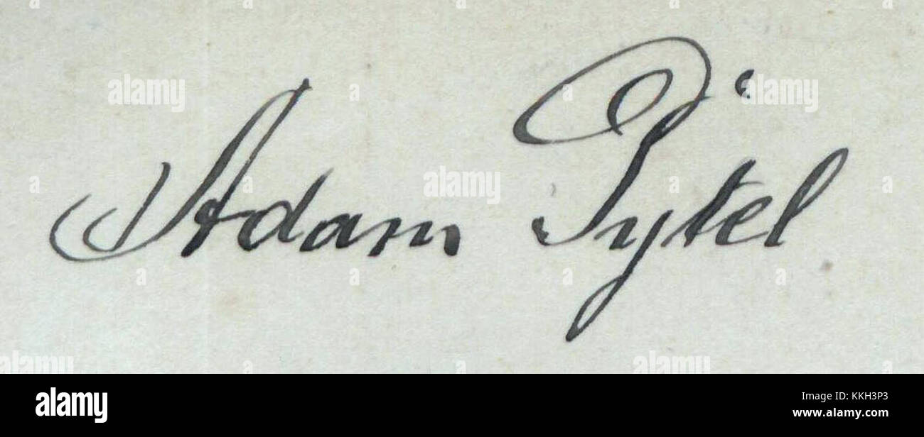 Adam Pytel's signature, which may pertain to an individual of ...