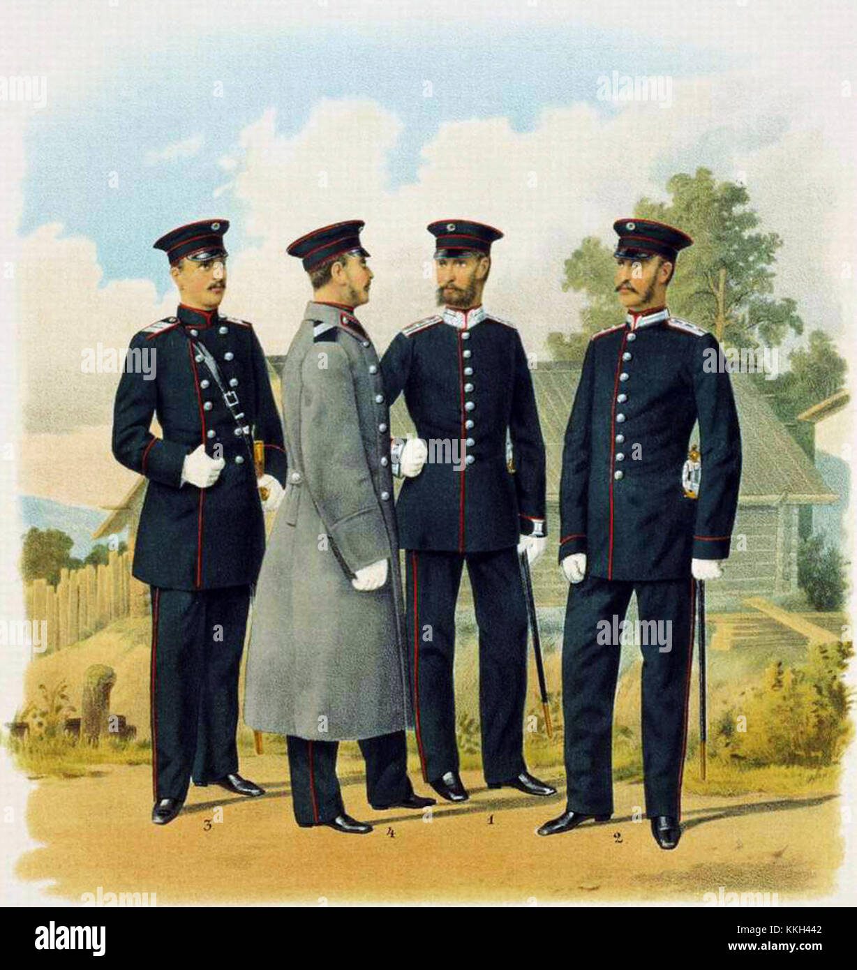 This illustrated description showcases the evolution of uniforms ...