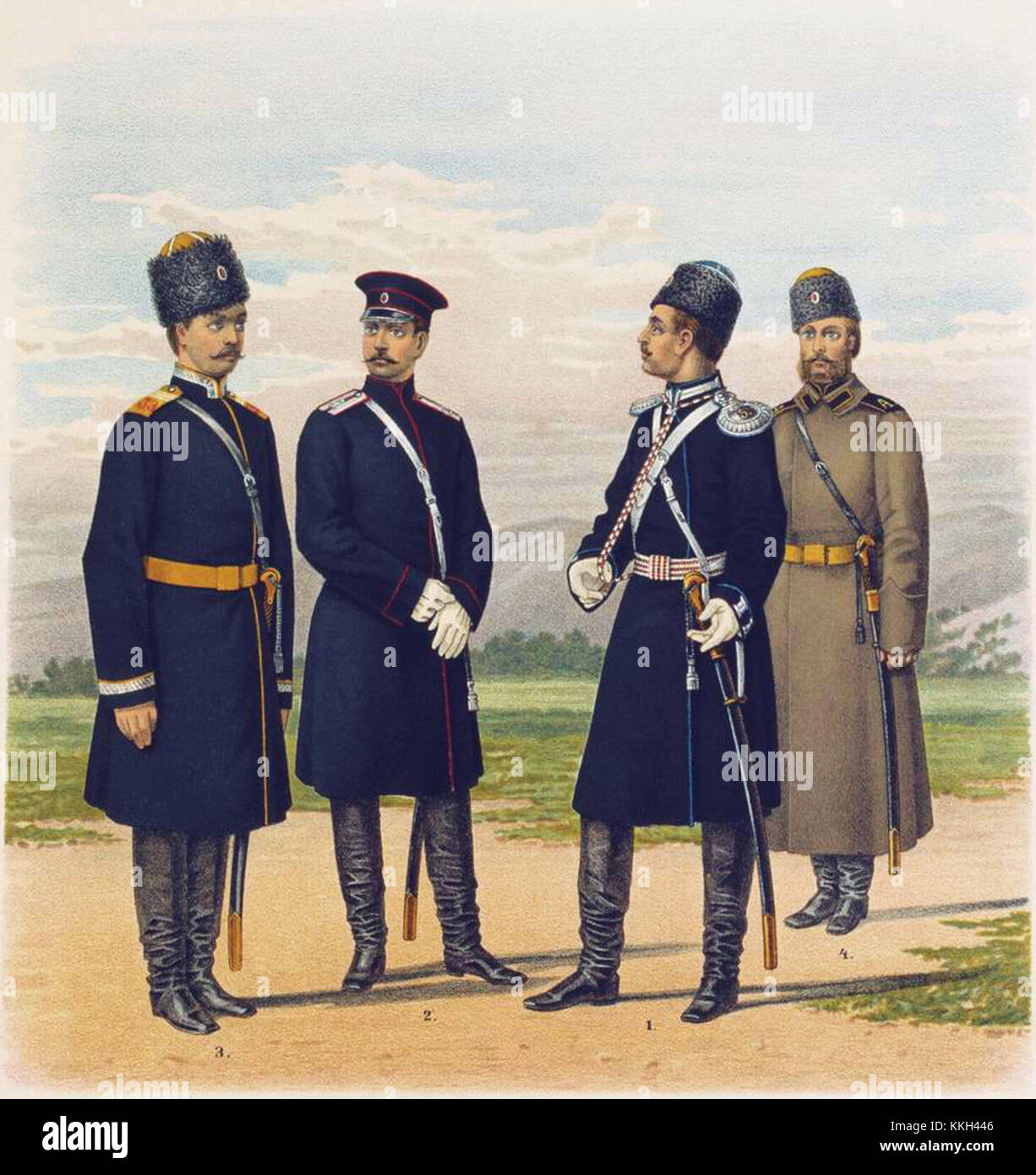 An illustrated guide detailing the evolution of military uniforms over ...