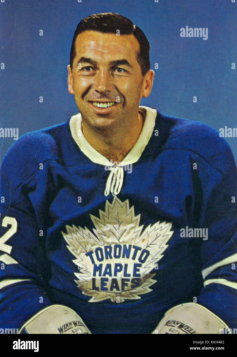 This collectible card features Ron Stewart, a player for the Toronto ...
