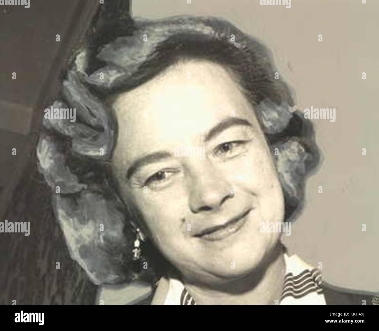 Jerrie Mock, the first woman to fly solo around the world, is depicted ...