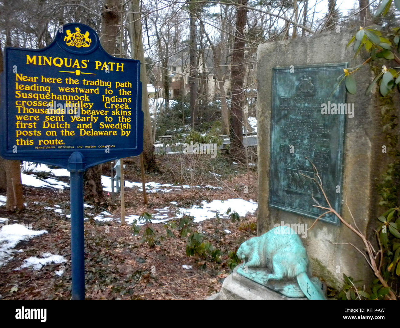 This image features the Minquas Markers, important archaeological ...