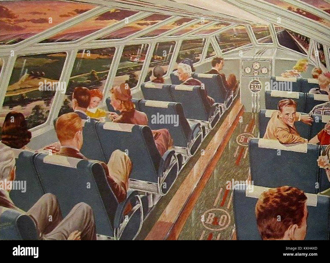 Baltimore and Ohio Columbian Strata Dome Stock Photo - Alamy