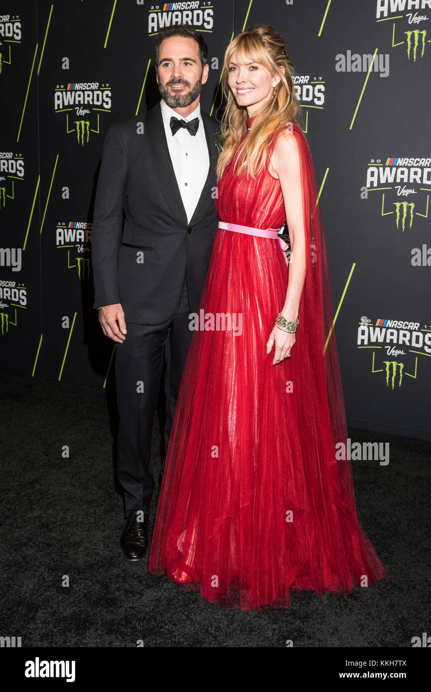 Las Vegas, NV, USA. 30th Nov, 2017. Jimmie Johnson and Chandra Johnson ...