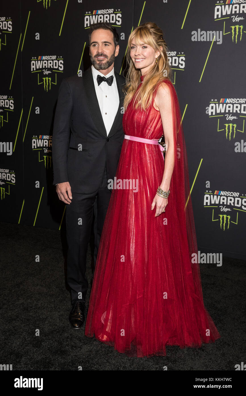 Las Vegas, NV, USA. 30th Nov, 2017. Jimmie Johnson and Chandra Johnson ...