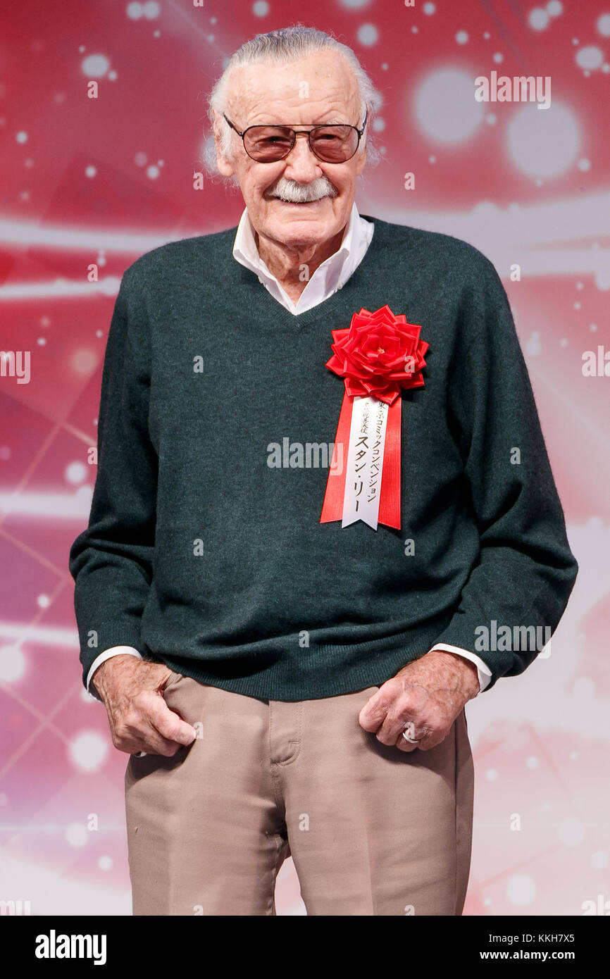 Comic book writer Stan Lee attends the opening ceremony for the Tokyo ...