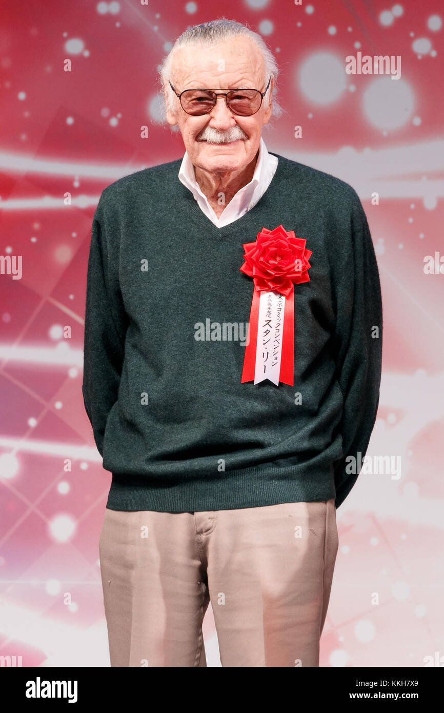 Comic book writer Stan Lee attends the opening ceremony for the Tokyo ...