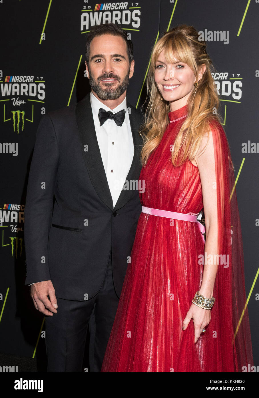Las Vegas, NV, USA. 30th Nov, 2017. Jimmie Johnson and Chandra Johnson ...