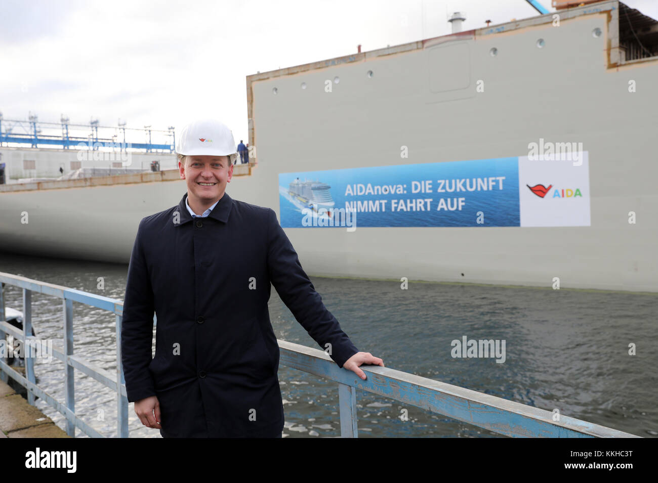 Rostock, Germany. 1st Dec, 2017. AIDA President Felix Eichhorn stands ...