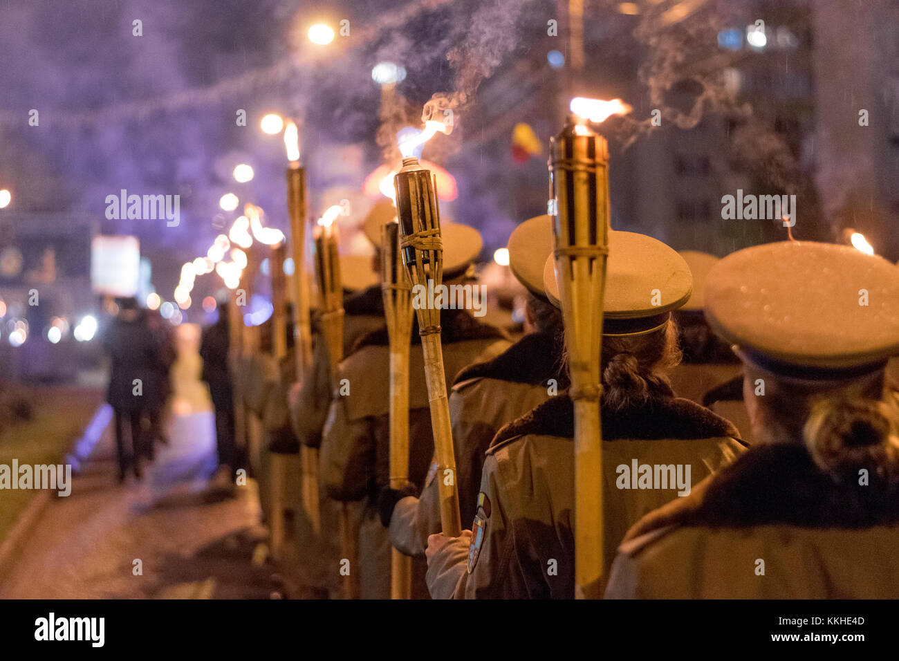Sibiu, Romania - December 1, 2017: Great Union Day (National Day) in ...