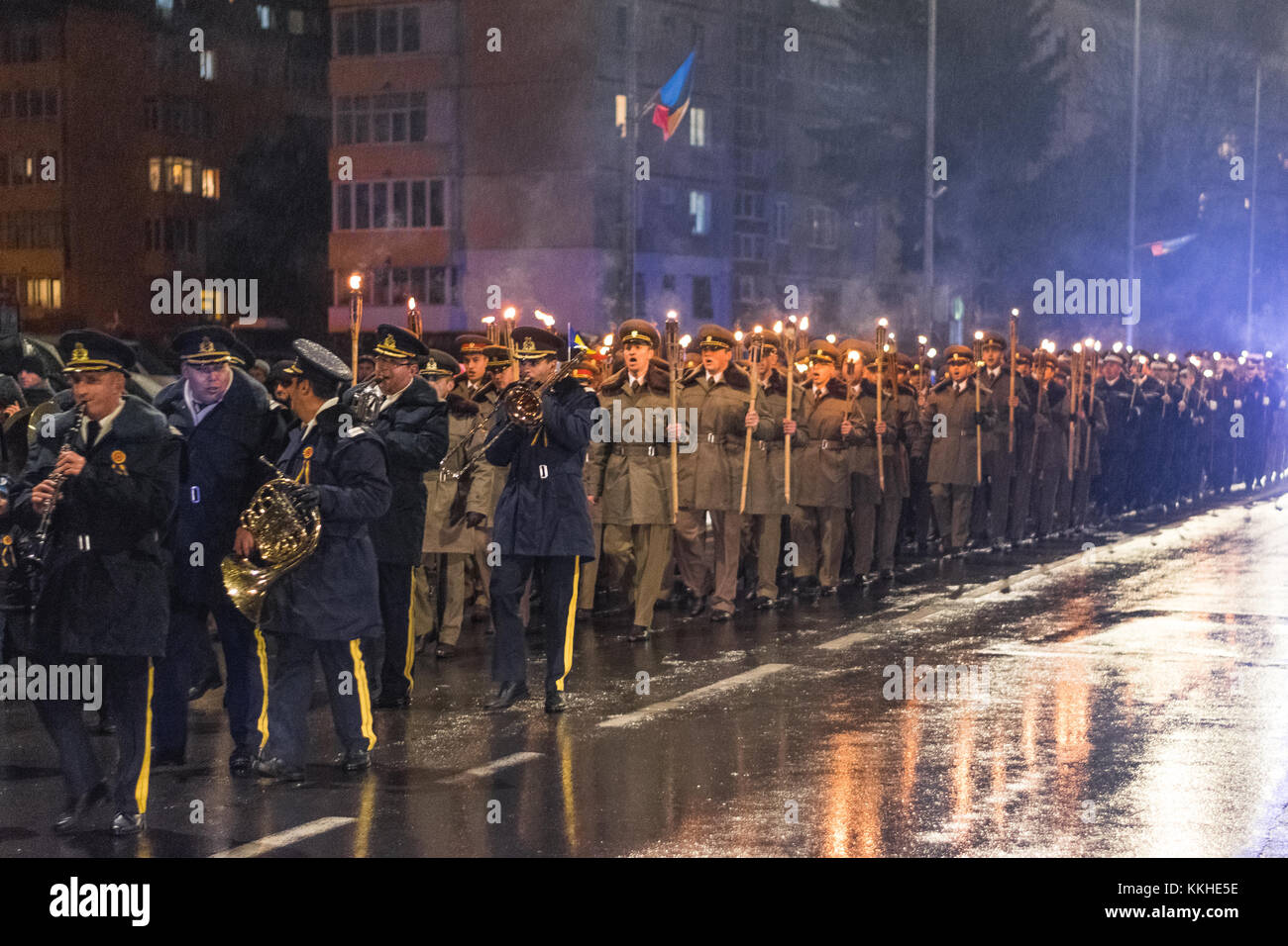 Sibiu, Romania - December 1, 2017: Great Union Day (National Day) in ...