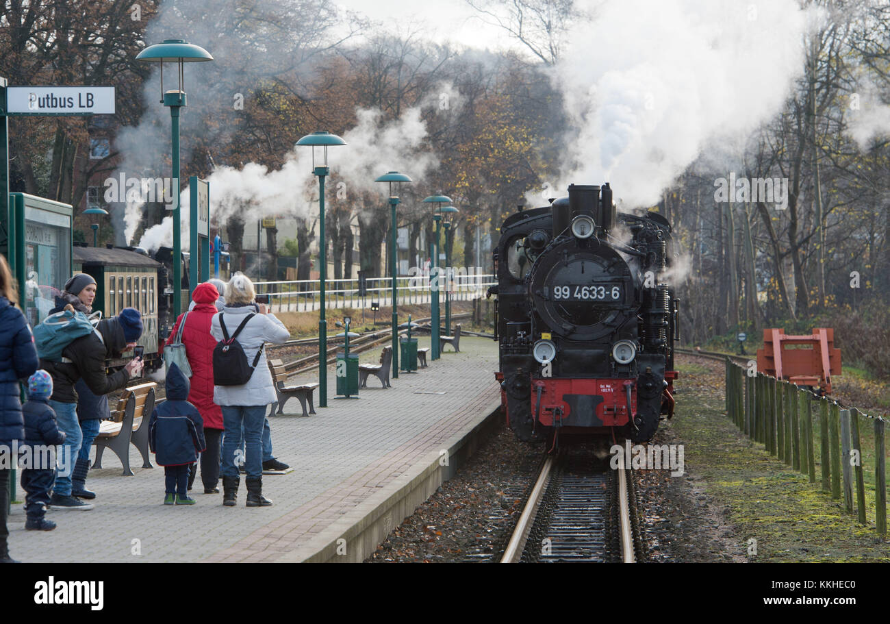 The 99 4633-6 steam engine from the Saxon railway construction and ...