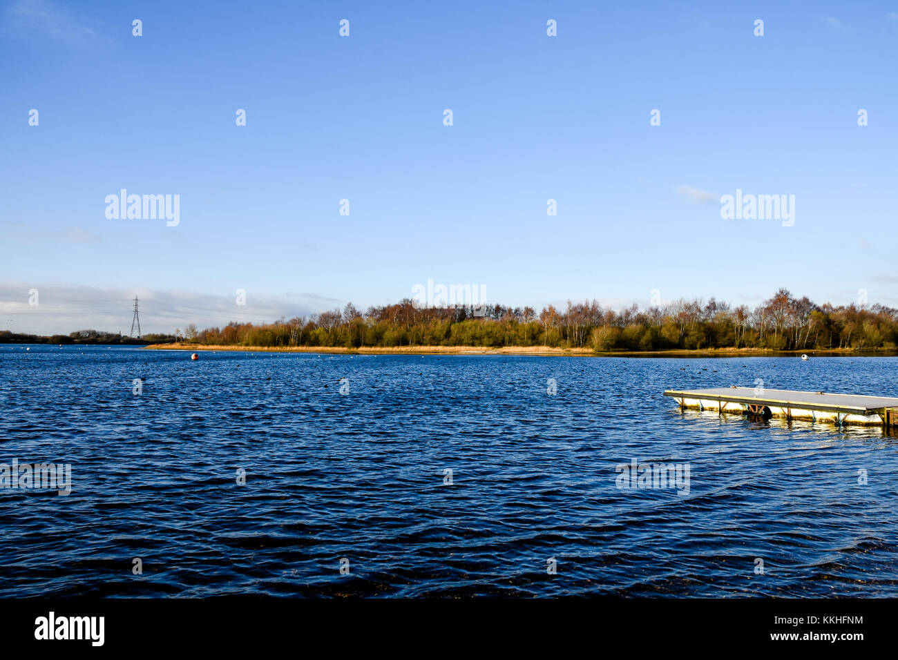 Cannock, Staffordshire. 1st Dec, 2017. UK Weather. The shoreline in ...