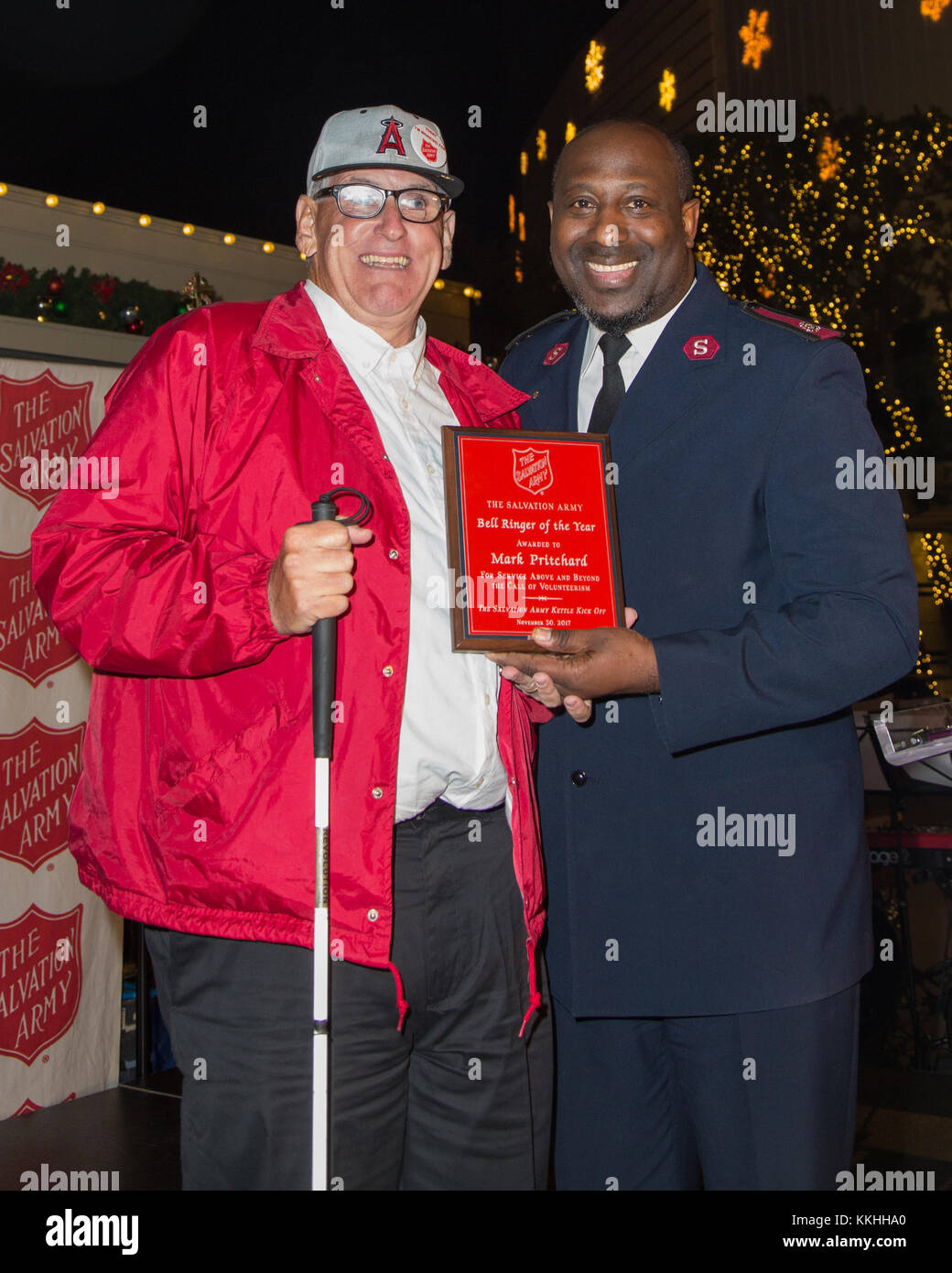 Los Angeles, California, USA. 30th Nov, 2017. Mark Pritchard with Osei ...
