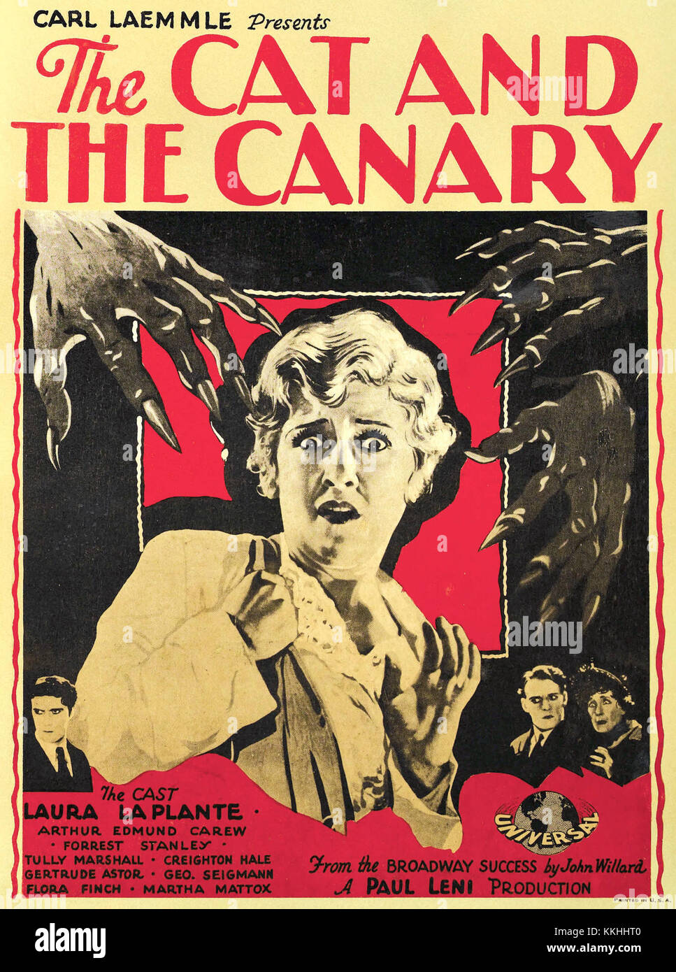 The 1927 film *The Cat and the Canary* was a popular comedy-horror ...