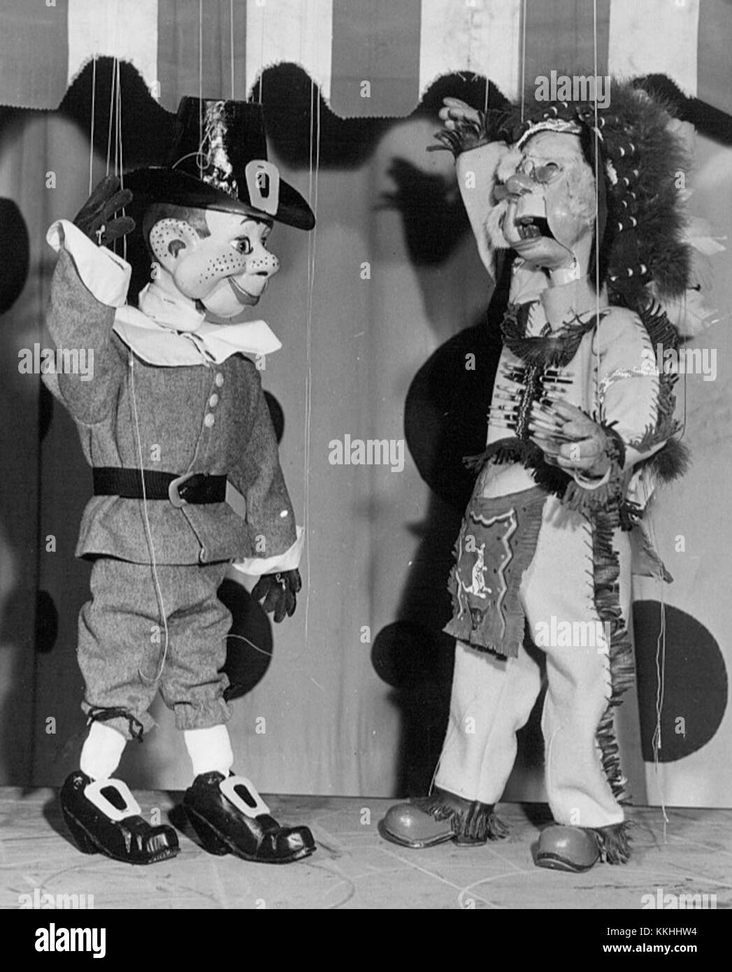 Howdy Doody and Mr. Bluster are characters from the 1950s children's television show 'Howdy ...