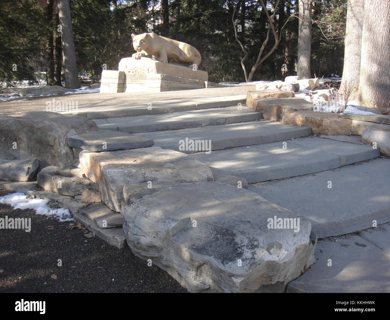The Nittany Lion Shrine, located at Penn State University, is a famous ...
