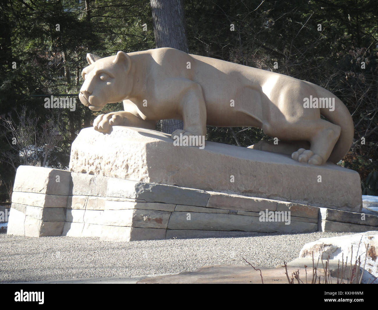 The Nittany Lion Shrine is a famous landmark at Penn State University ...