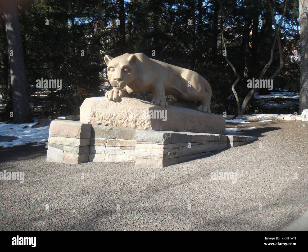 The Nittany Lion Shrine is an iconic sculpture located on the campus of ...