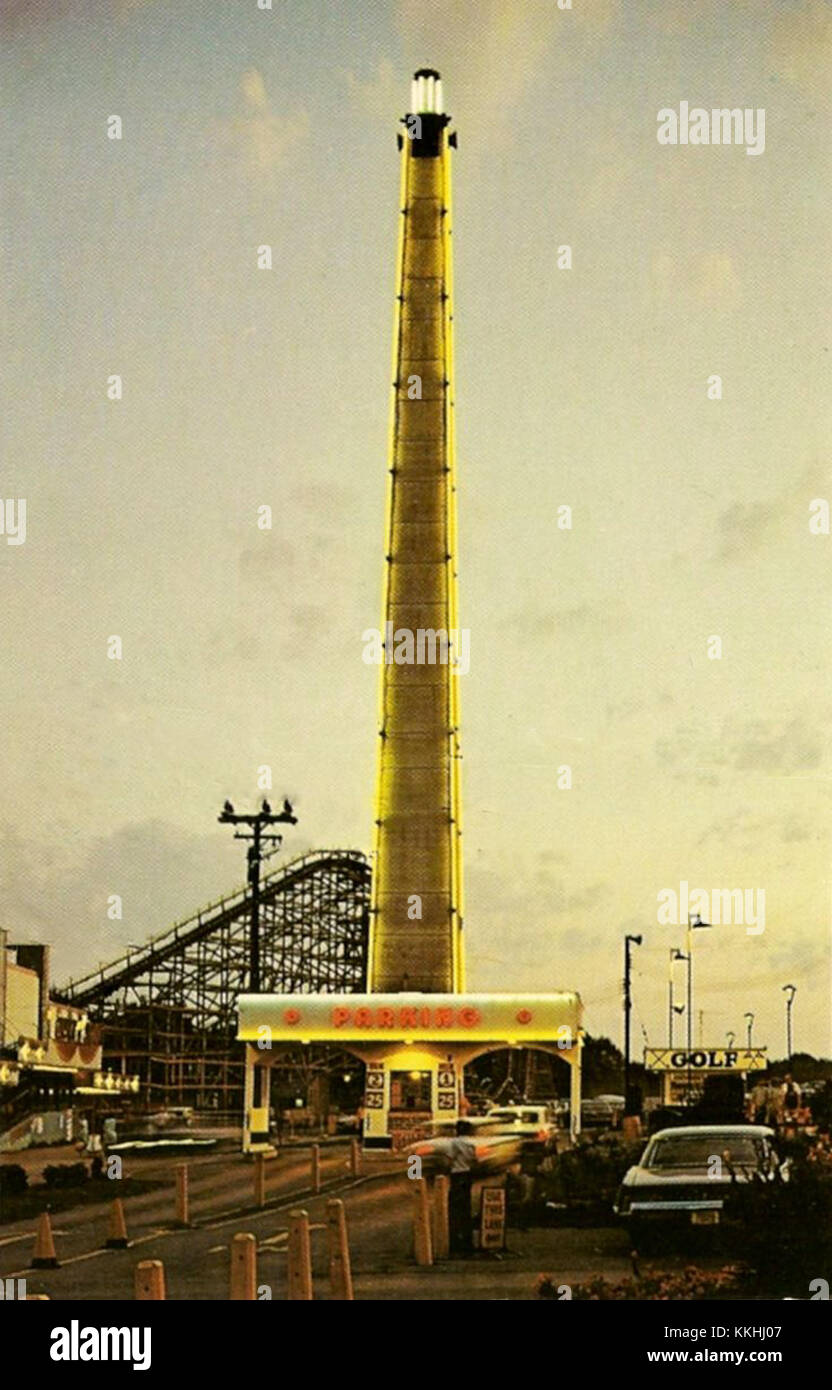 The Dorney Park Parking Tower, built in 1964, served as a key feature ...