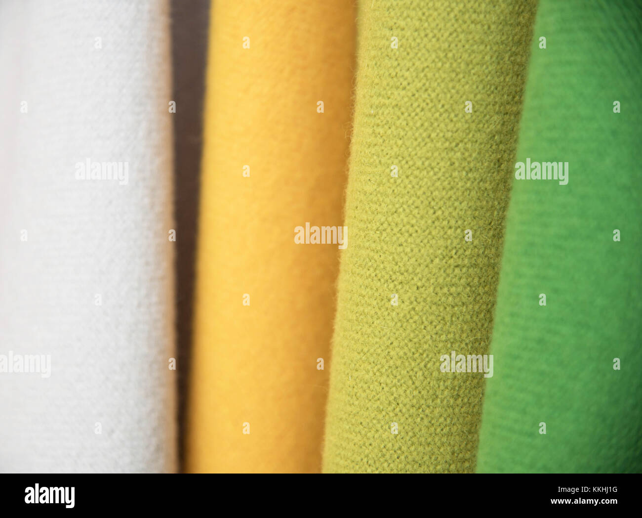 Multi color fabric texture samples as a background Stock Photo - Alamy