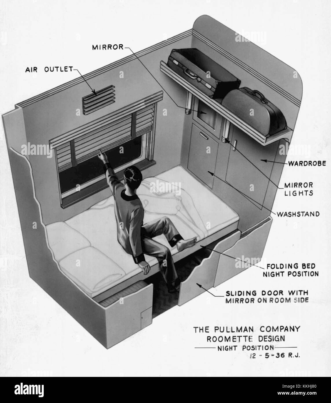 Train in the night Black and White Stock Photos & Images - Alamy