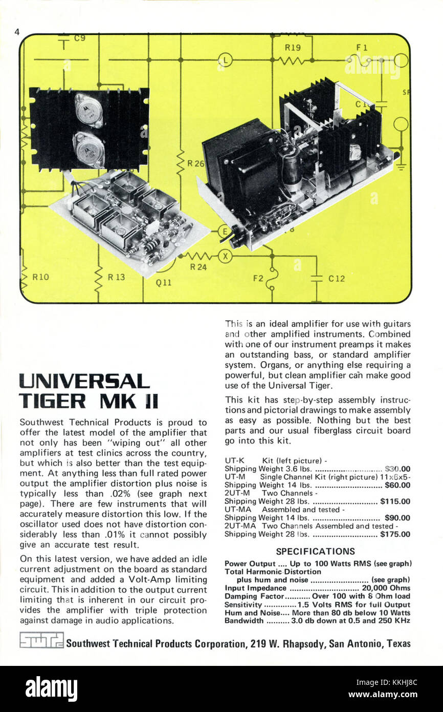 The 1972 SWTPC catalog showcases various electronic components, kits ...