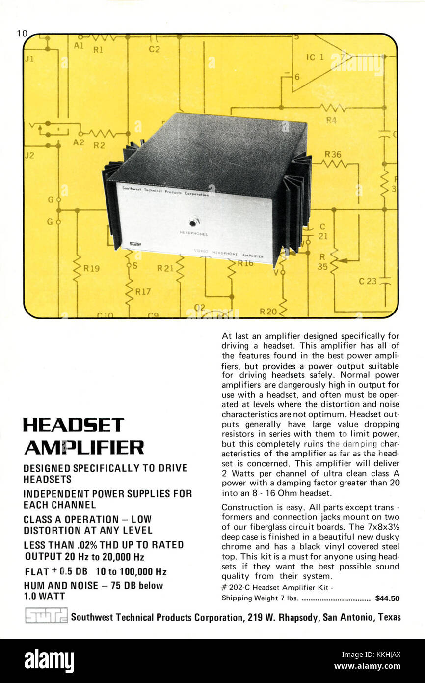 The 1972 SWTPC (Southwest Technical Products Corporation) catalog ...