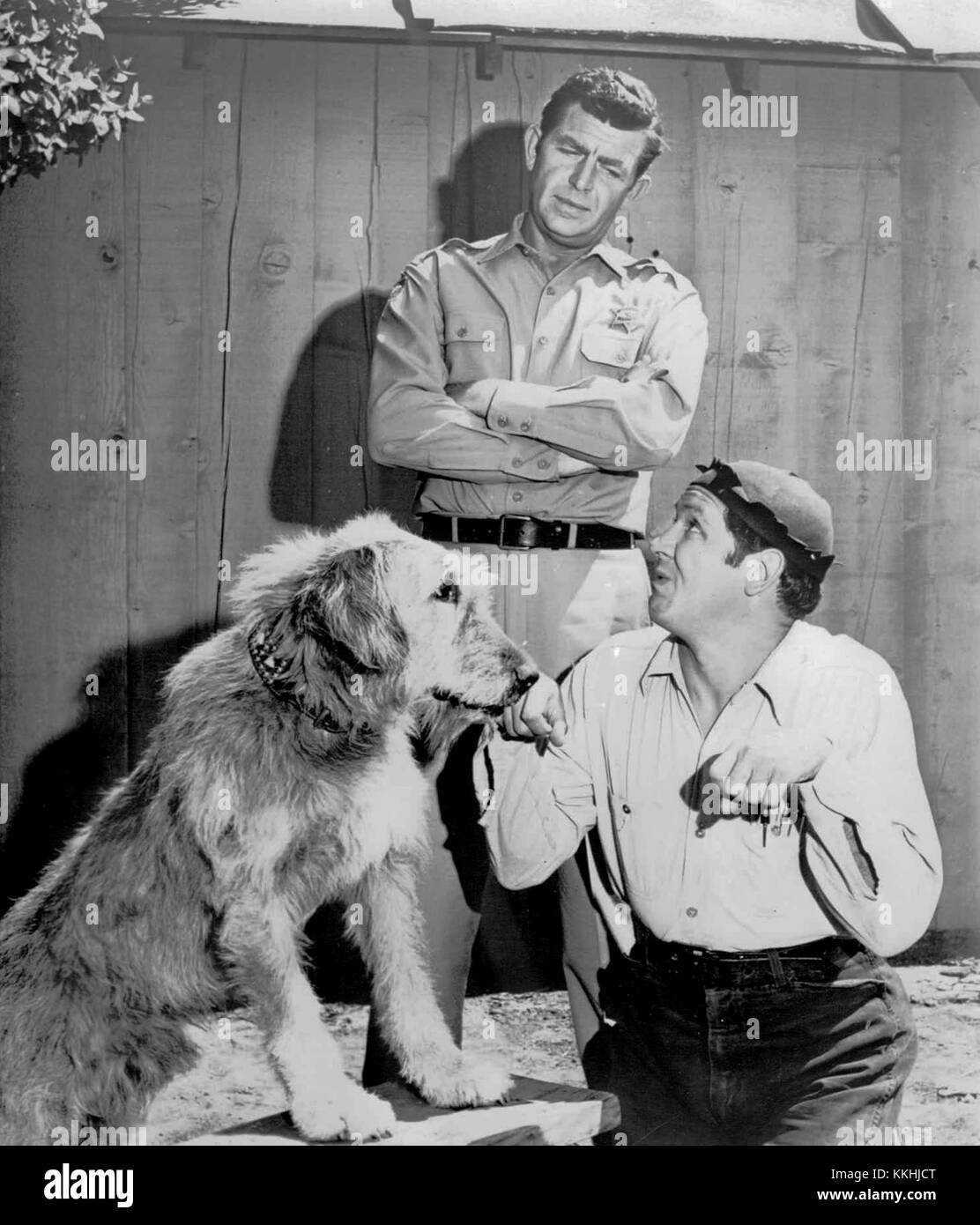 Andy Griffith and George Lindsey from 'The Andy Griffith Show,' a ...