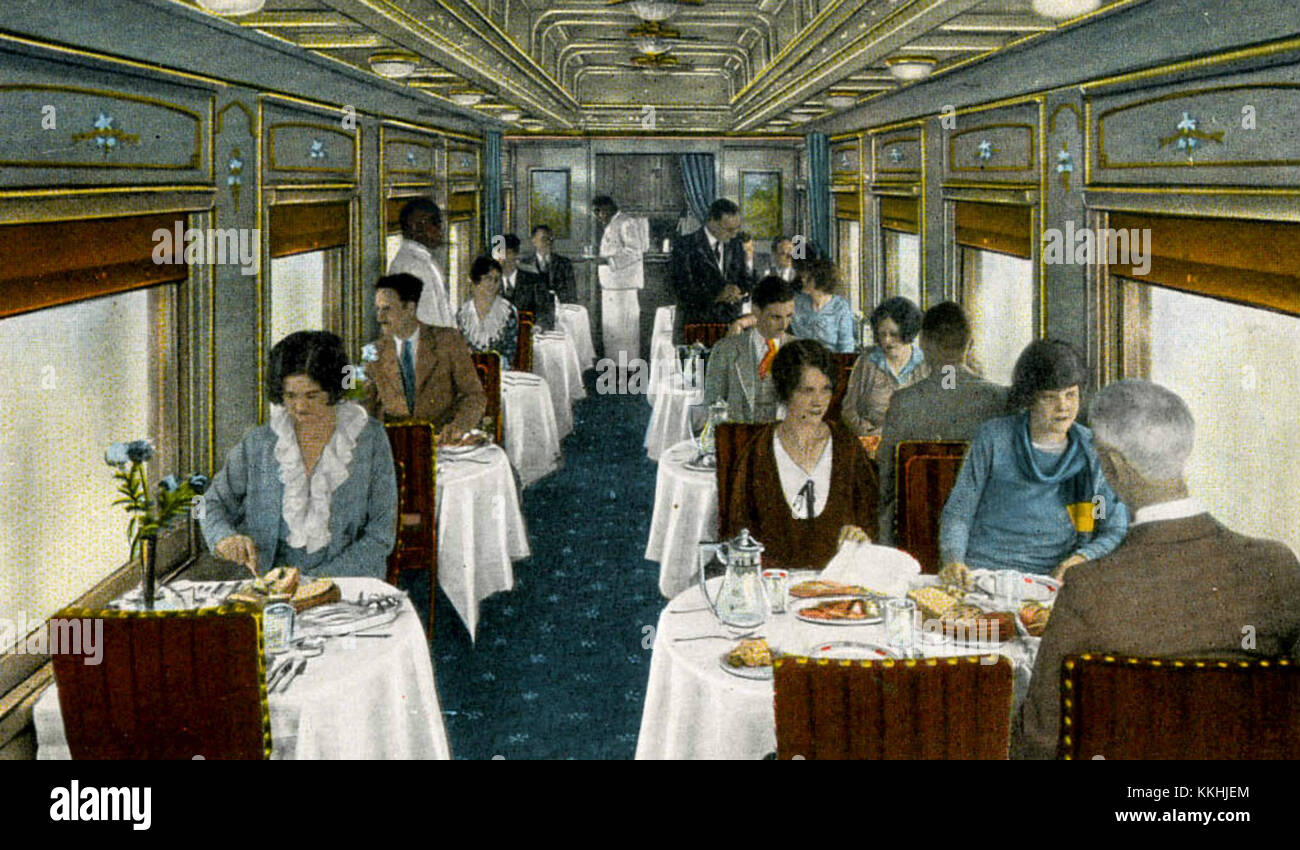 The Union Pacific Railroad Columbine dining car is a historically ...