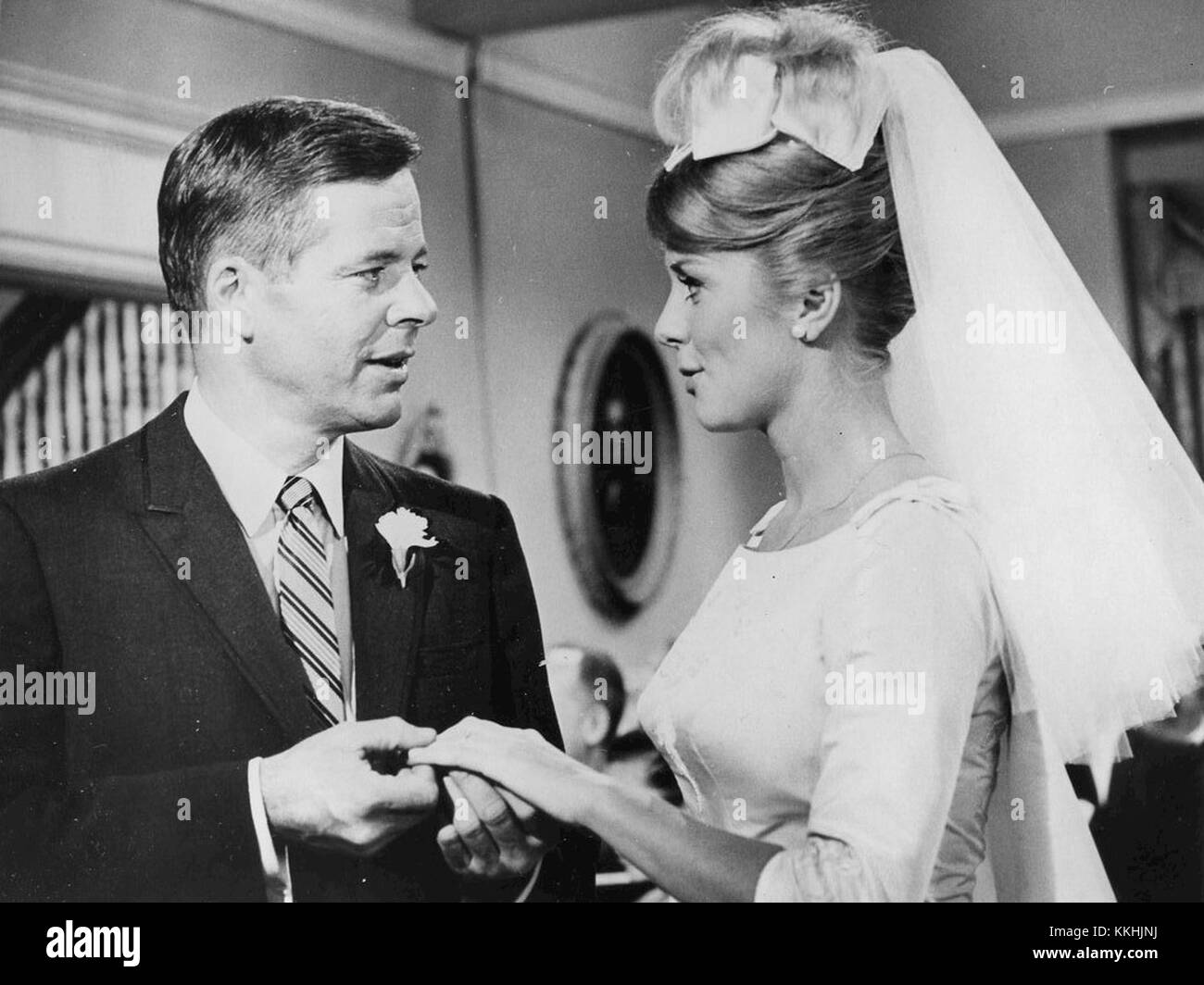 This photograph from 1965 features Inger Stevens and William Windom at ...