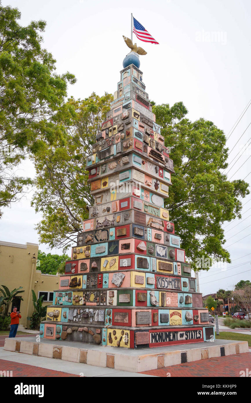 The Monument of States is a structure in Kissimmee, Florida, built with ...