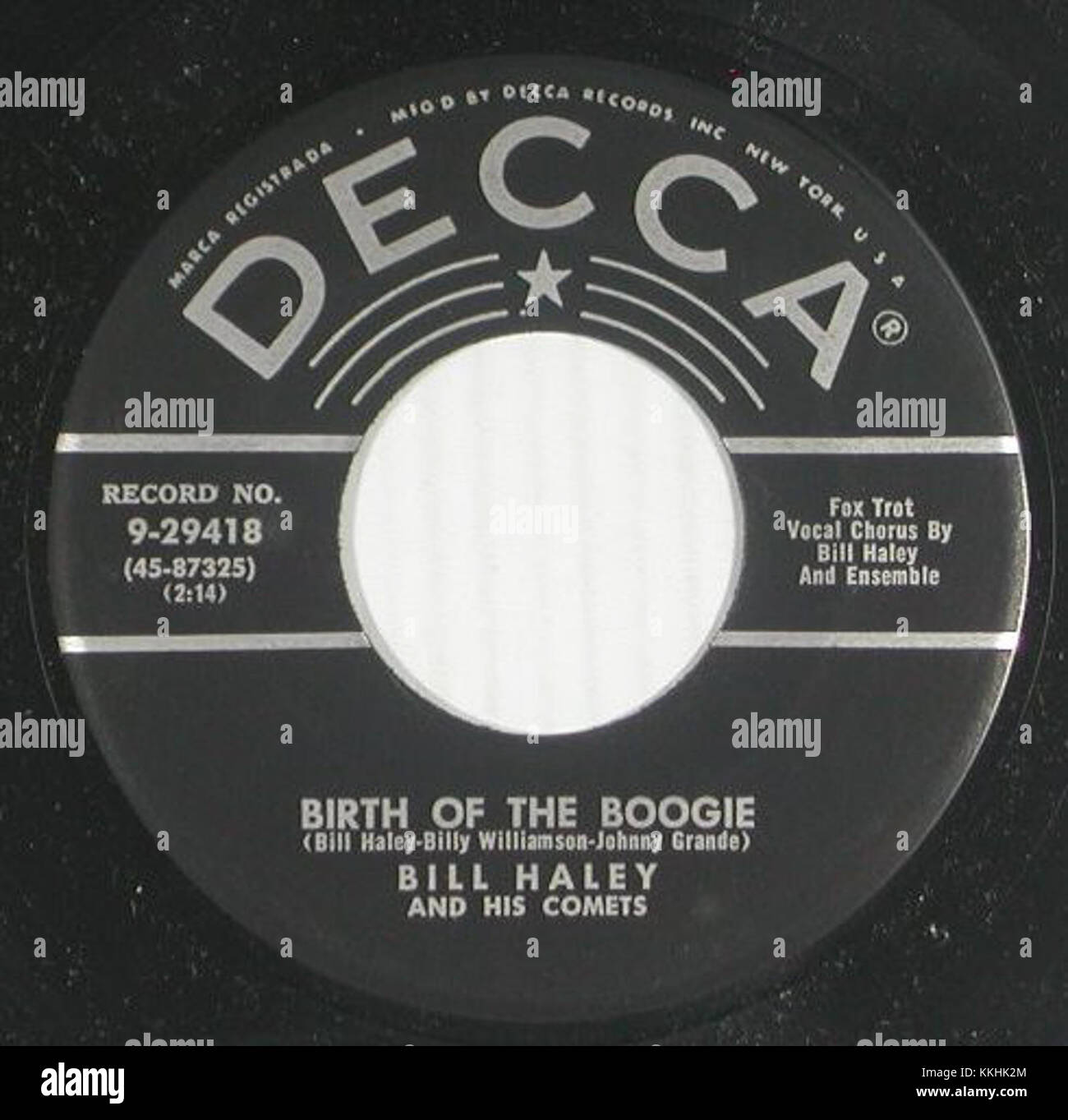 Decca 9-29418 is a vintage 78 RPM record featuring the track 'Birth of ...