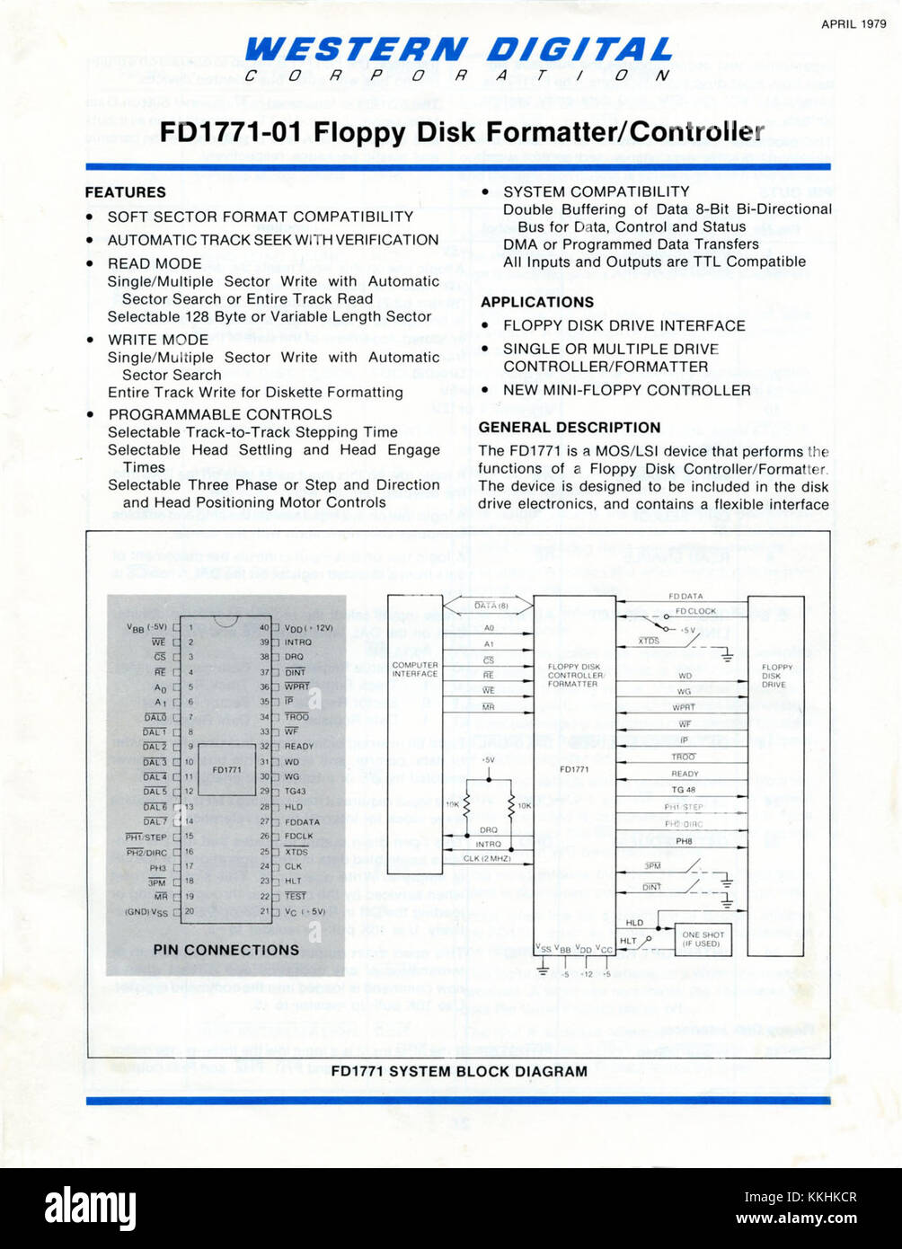 Early microprocessor hi-res stock photography and images - Alamy