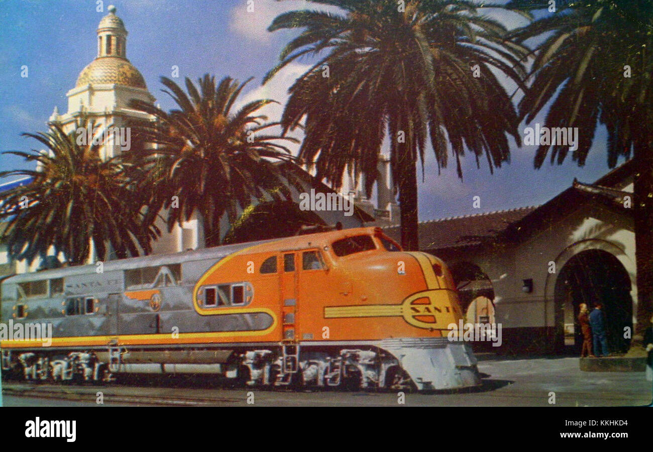 Santa Fe EMC E1 at San Diego Stock Photo - Alamy