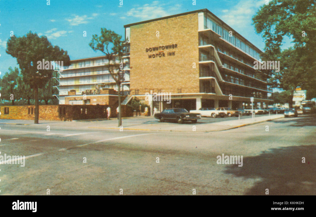 Hotels -- Downtowner Motor Inn Stock Photo - Alamy