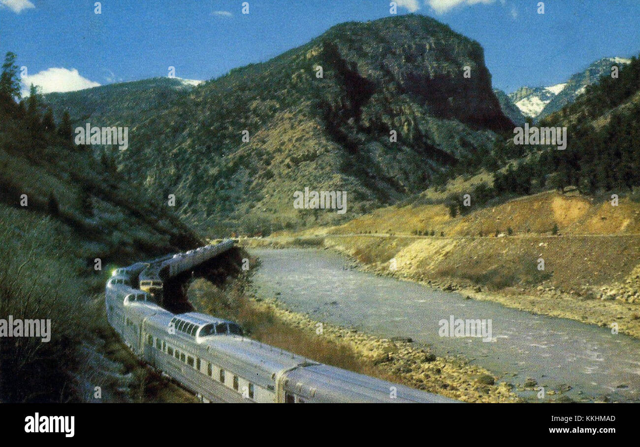 The California Zephyr, a well-known Amtrak train, is seen traversing ...