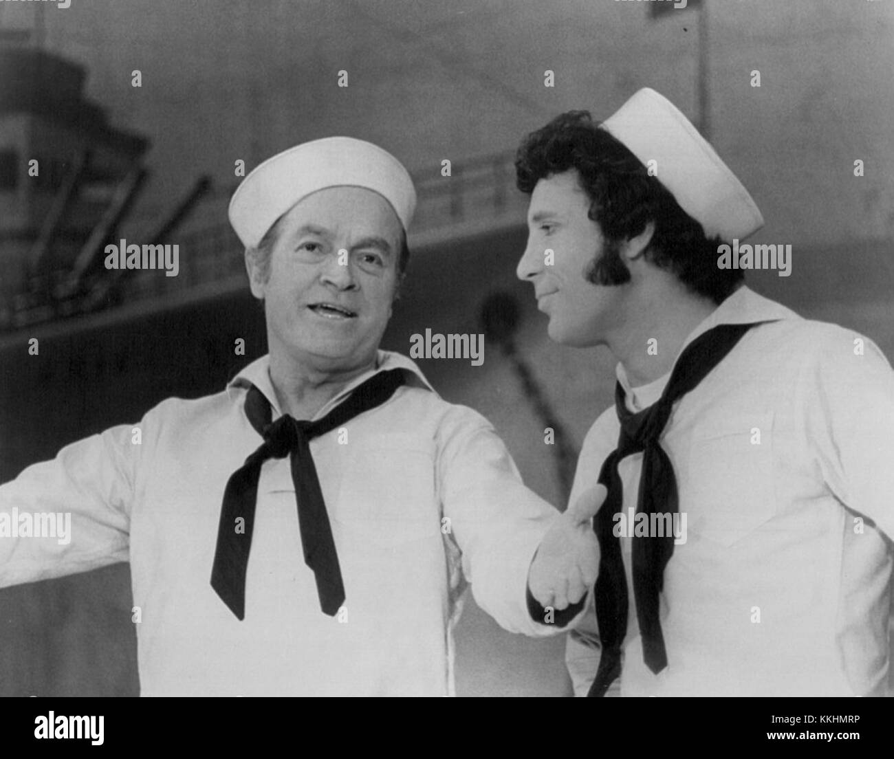 Photograph of Bob Hope and Tom Jones in 1970, capturing a moment of ...