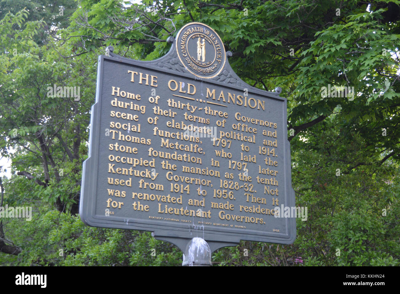 The Old Governor's Mansion in Frankfort, Kentucky, a historical ...