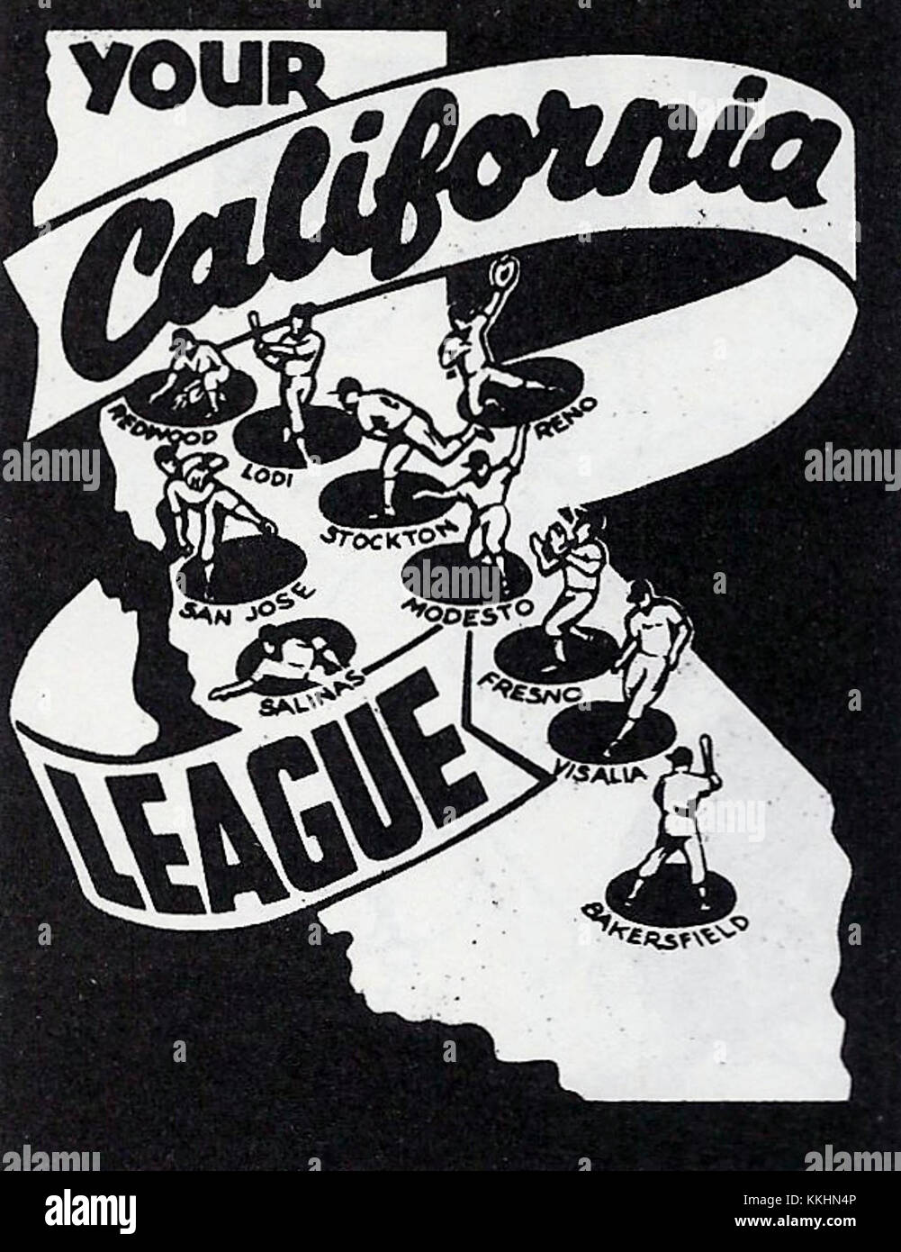 The 1984 logo of the California League, a professional minor league ...